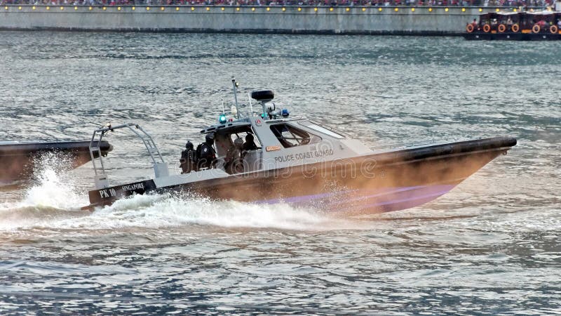 Police Coast Guard at NDP 2009 Editorial Stock Photo - Image of water ...