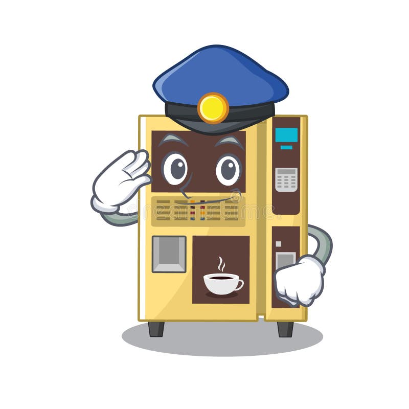 Police Coffee Cup Character Cartoon Stock Vector - Illustration of ...