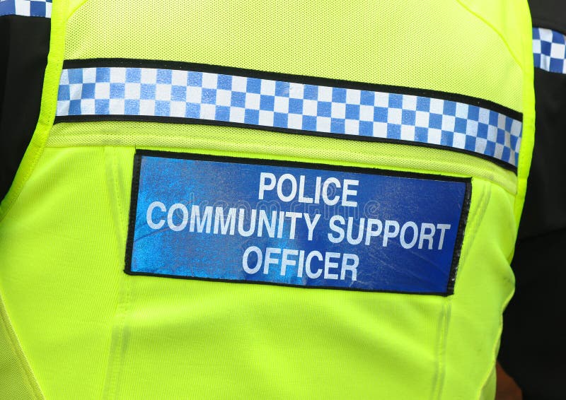 Police Community Support Officer Stock Photo - Image of manacles ...
