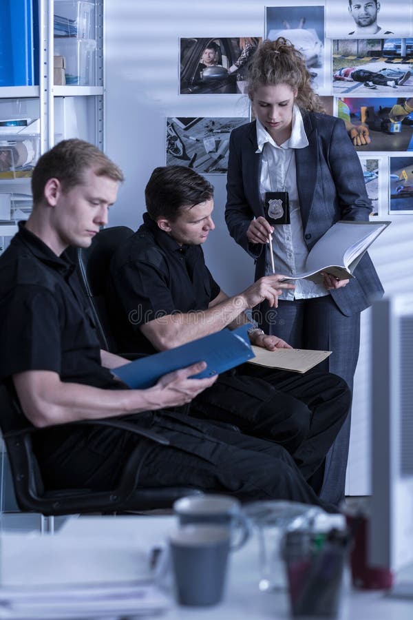 Police Conducting an Investigation Stock Photo - Image of chief ...