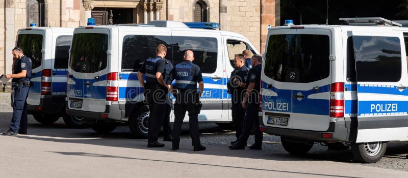 Police Crowd Control in the Cityâ€™s Editorial Image - Image of ...