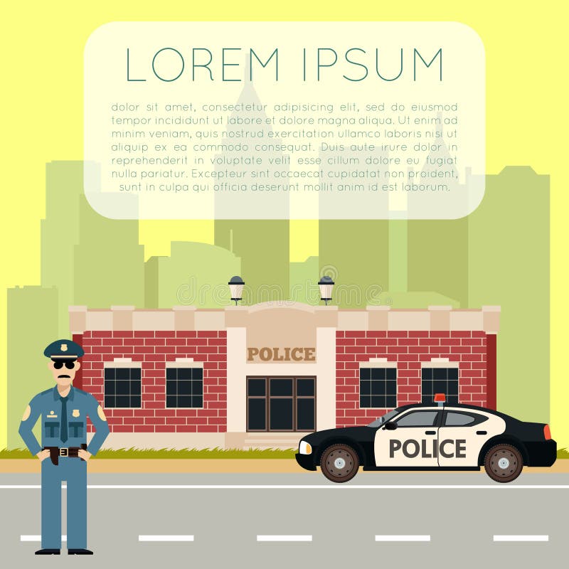 Police Department Banner8 stock vector. Illustration of guard - 70670118