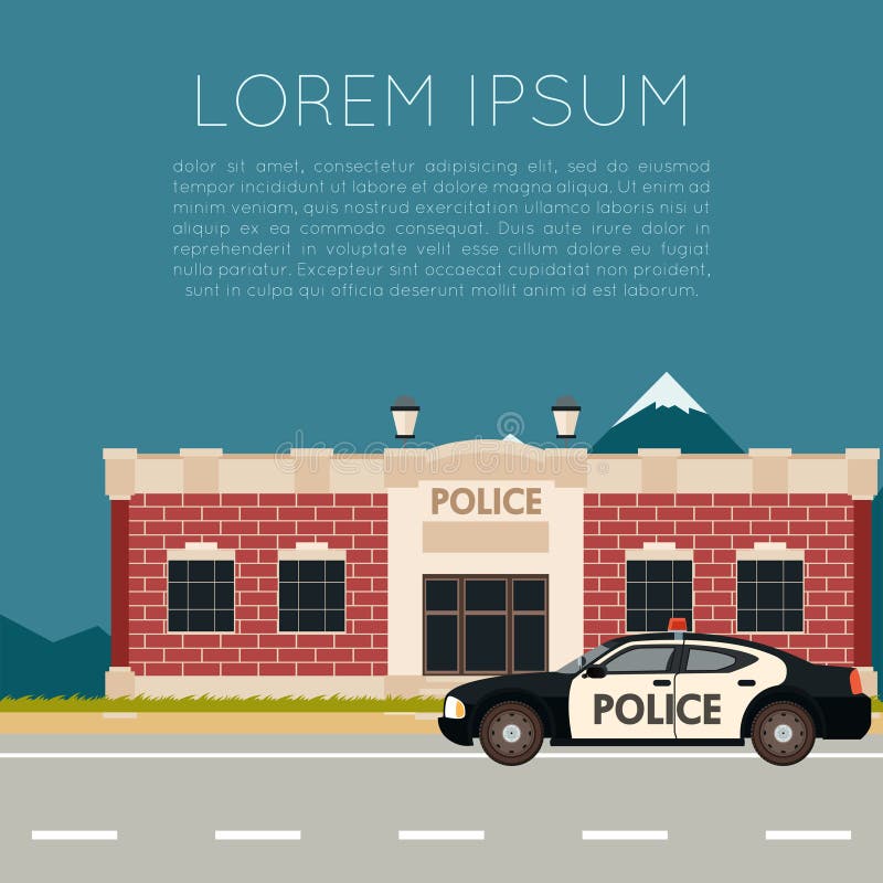 Police Department Banner1 stock vector. Illustration of design - 70672052