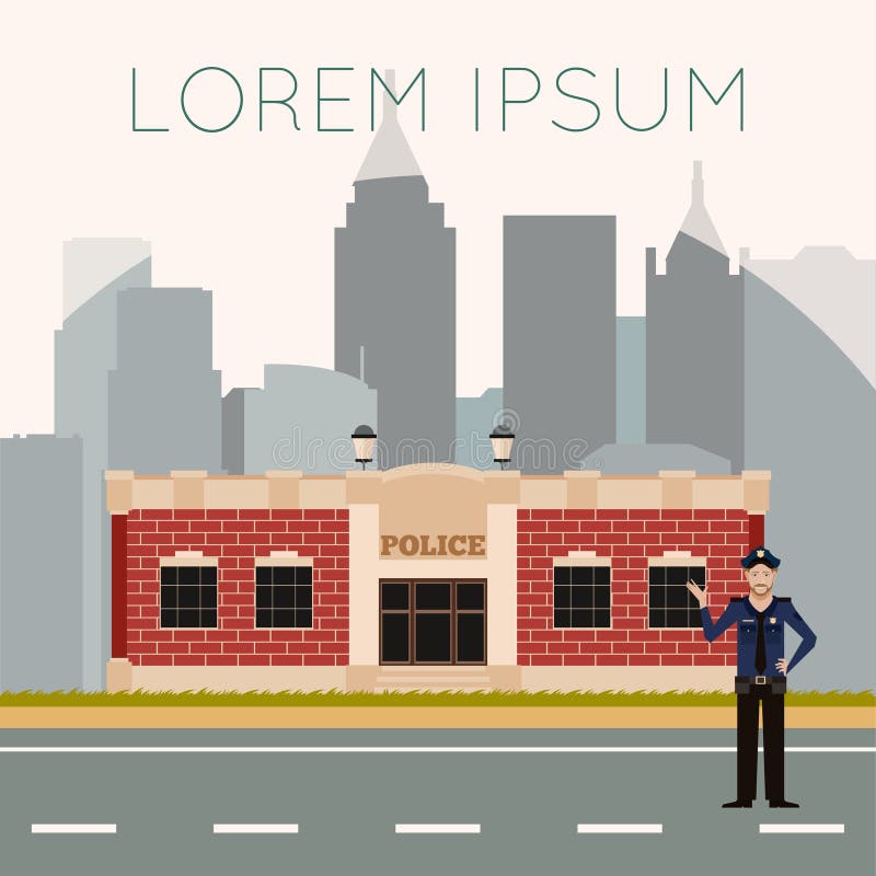 Police department banner6 stock vector. Illustration of person - 74482932