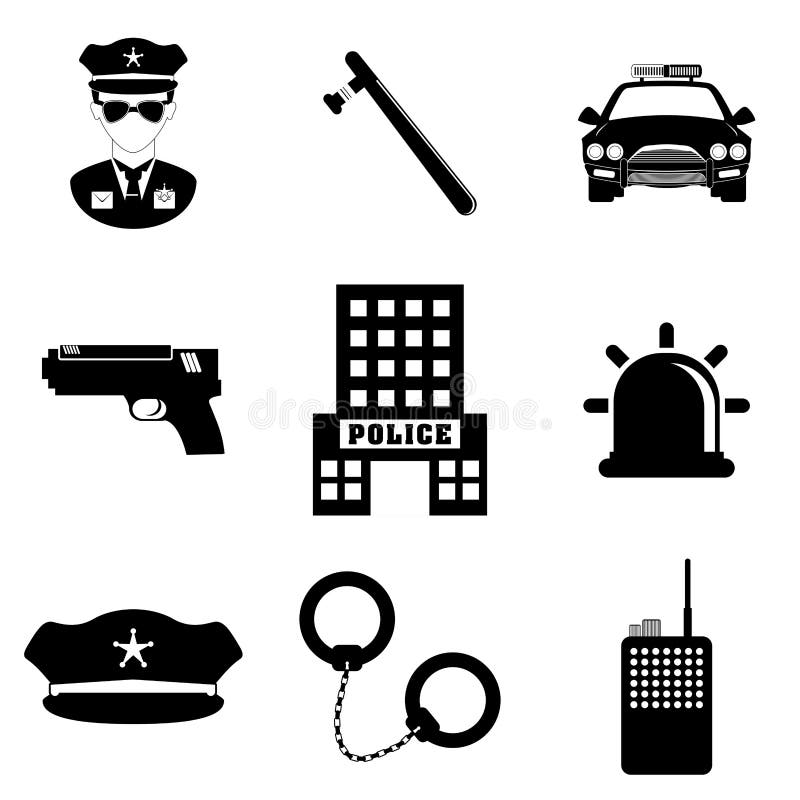 Police design. stock vector. Illustration of justice - 59909583