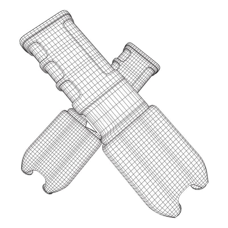 Police Electro Shocker Taser Stun Gun Stock Vector - Illustration of ...