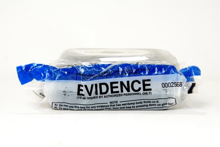 Police evidence bag stock image. Image of detective, crime - 18619803