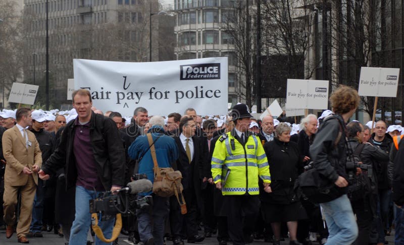 Police Fair Pay March editorial image. Image of police - 4186305