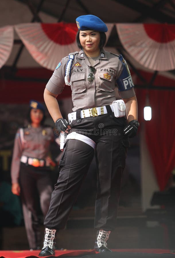 Police fashion show editorial photography. Image of material - 71486392