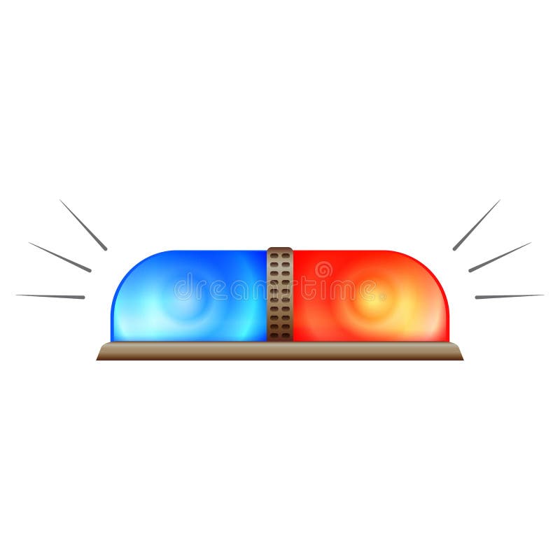 Police Car Flasher Icon, Cartoon Style Stock Vector - Illustration of ...