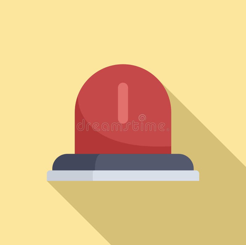 Police Car Flasher Icon, Cartoon Style Stock Vector - Illustration of ...