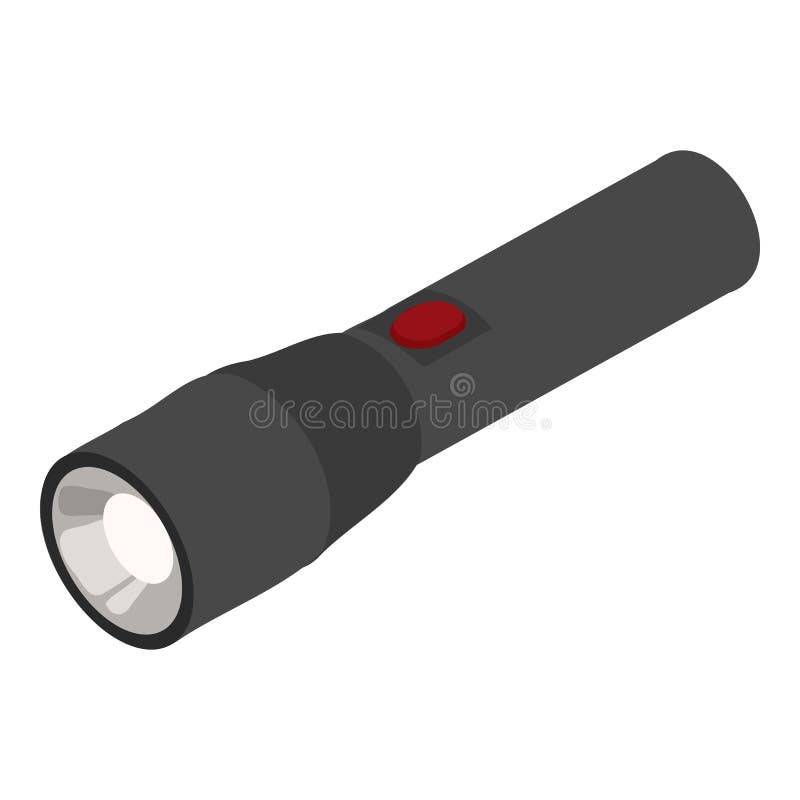 Police Flashlight Icon, Isometric Style Stock Vector - Illustration of ... Police Flashlight Icon, Isometric Style Stock Vector - Illustration of ...