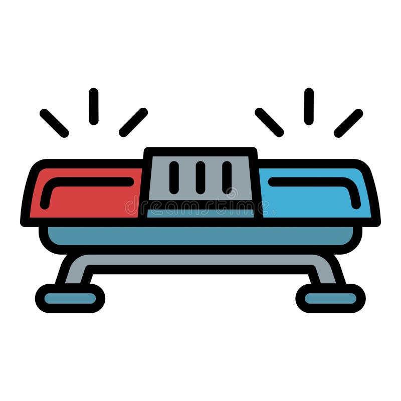 Police Flashlight Icon Outline Vector. Law Guard Stock Vector ...