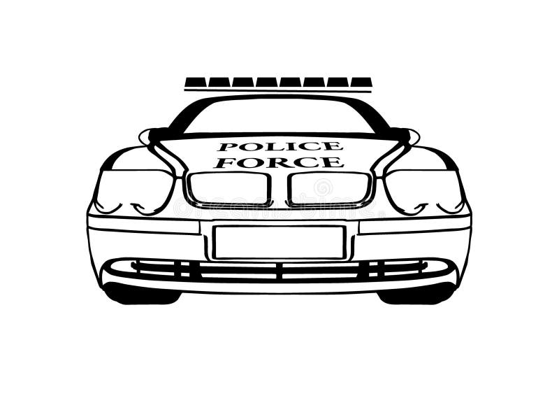 Police Force Abstract Illustration Stock Illustration - Illustration of ...