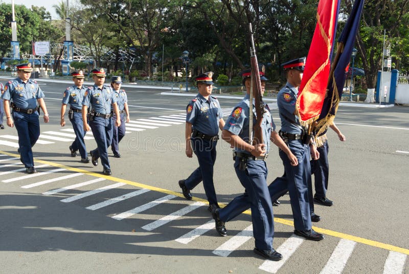 Police Force in Manila, Philippines Editorial Photography - Image of ...