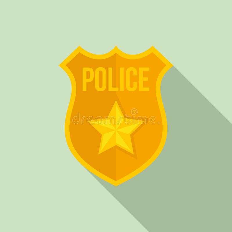 Police Shield Icon, Simple Style Stock Vector - Illustration of crest ...