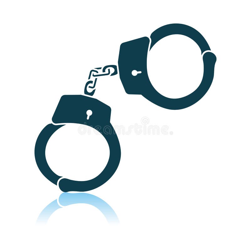 Police Handcuff Icon stock vector. Illustration of cuff - 150308763
