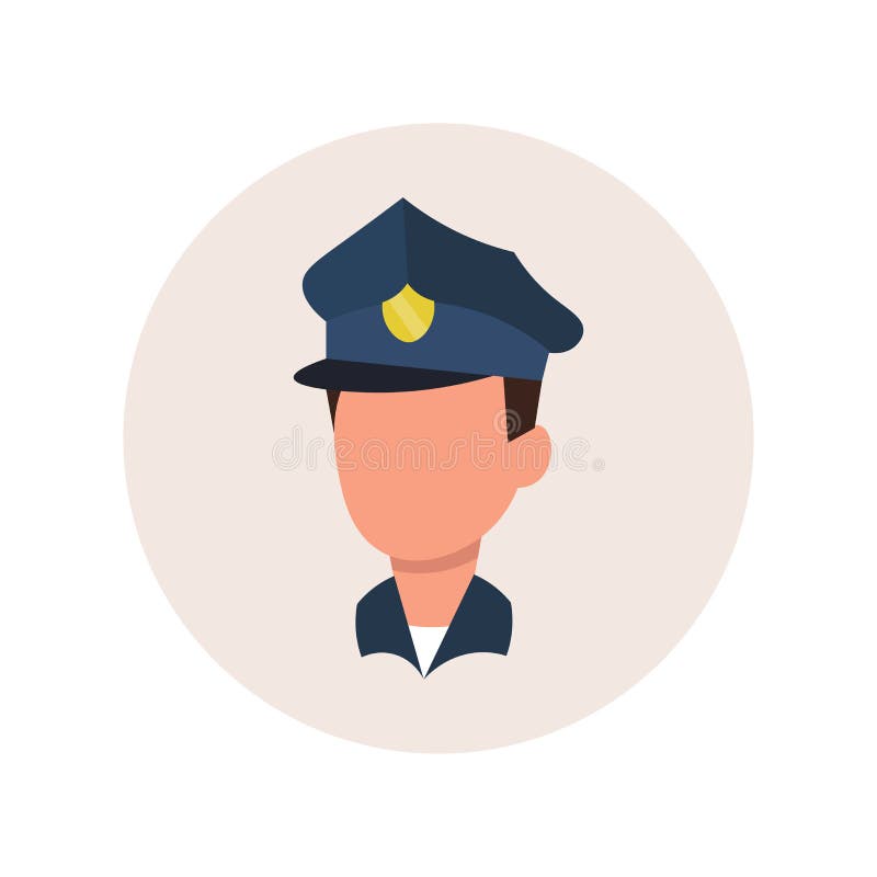 Police Head Clipart. Police Avatar Colorful Flat Icon Stock Vector ...