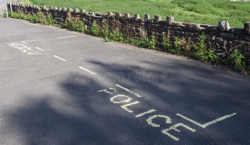 Police (Heddlu in Welsh) Sign Stock Photo - Image of police, kingdom ...