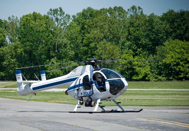 Police Helicopter stock image. Image of aviation, cement - 9542413