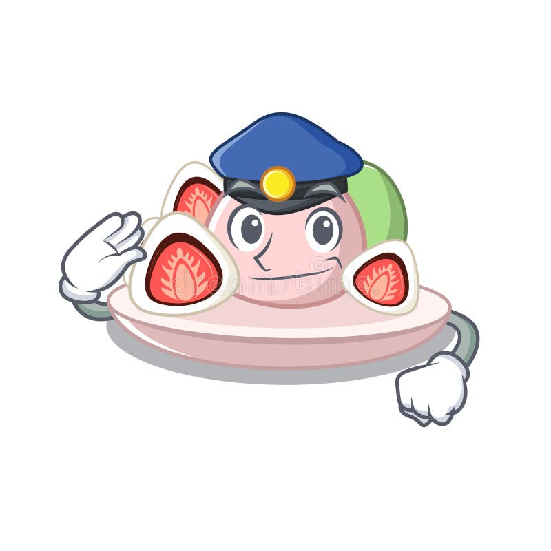 Police Ichigo Daifuku in the Character Fridge Stock Vector ...