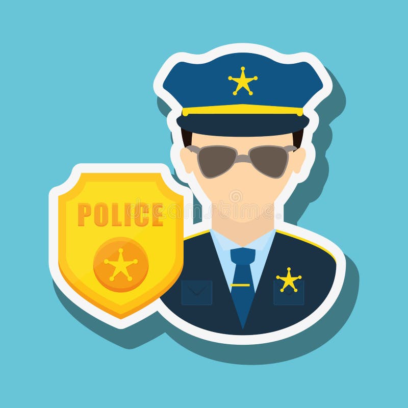 Police Icon Design, Vector Illustration Stock Vector - Illustration of ...