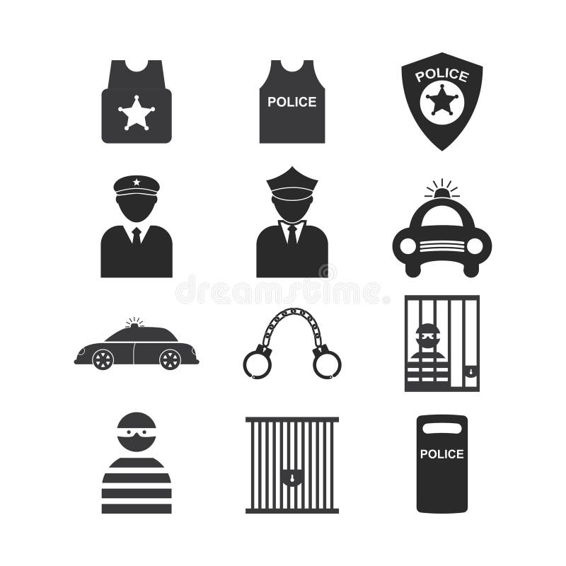 Police Icon Stock Illustrations – 115,644 Police Icon Stock ...