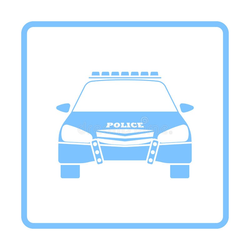 Police Icon Front View stock vector. Illustration of stencil - 146904054