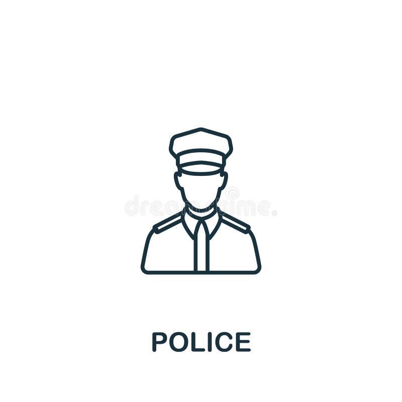 Police Icon. Line Simple Line Protest Icon for Templates, Web Design ... Police Icon. Line Simple Line Protest Icon for Templates, Web Design ...