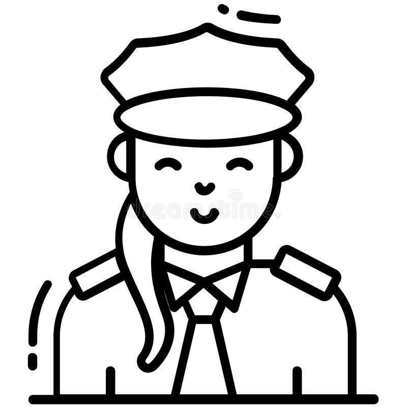 Police Icon, Single Avatar Vector Illustration Stock Vector ...
