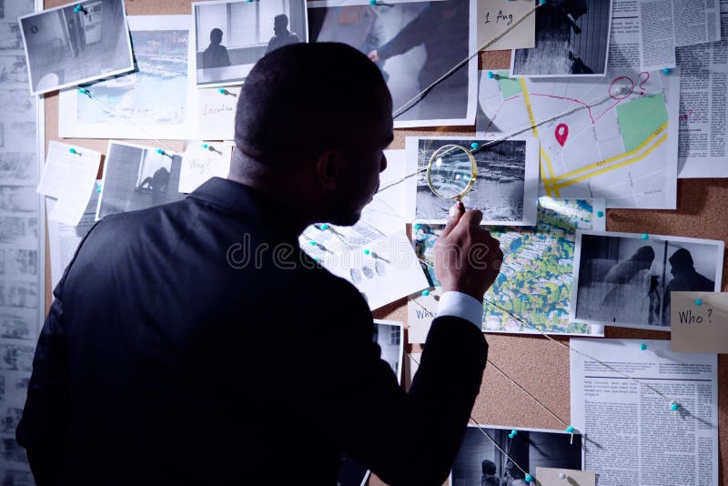 Police Inspection Looking for Clues Stock Image - Image of hand, police ...