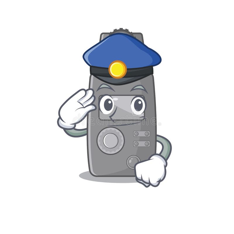 Police Light Meter Character the Shape Mascot Stock Vector ...