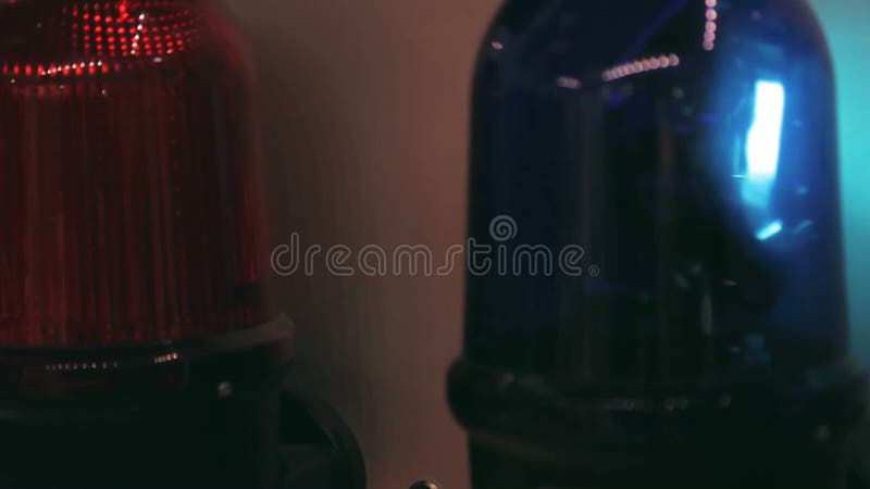 Blue Rotating Lights stock footage. Video of emergency - 192563480