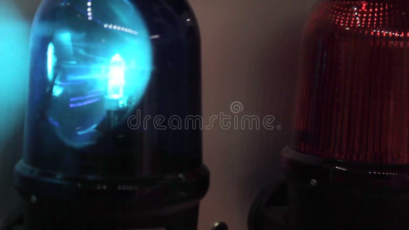 Blue Rotating Lights stock footage. Video of emergency - 192563480