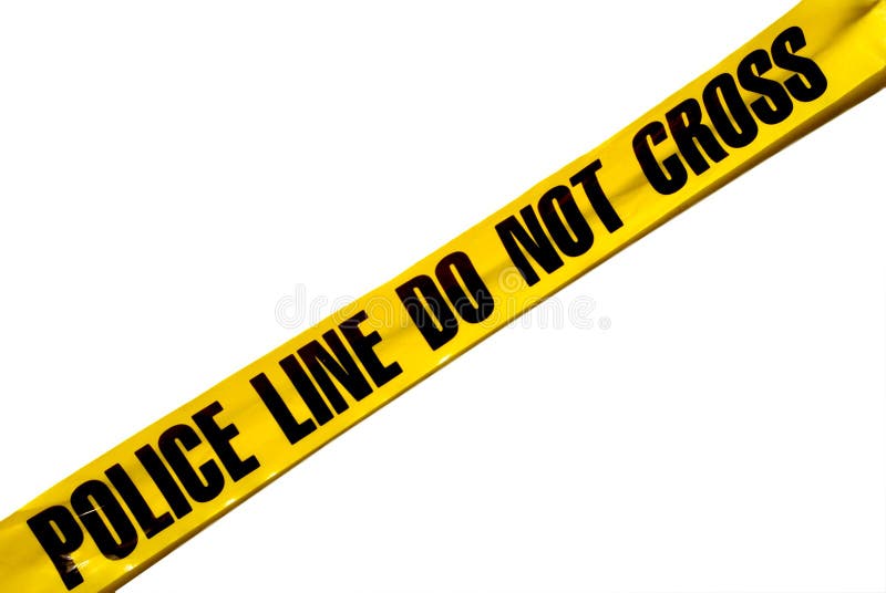 Police Line stock photo. Image of accident, criminal - 12210196