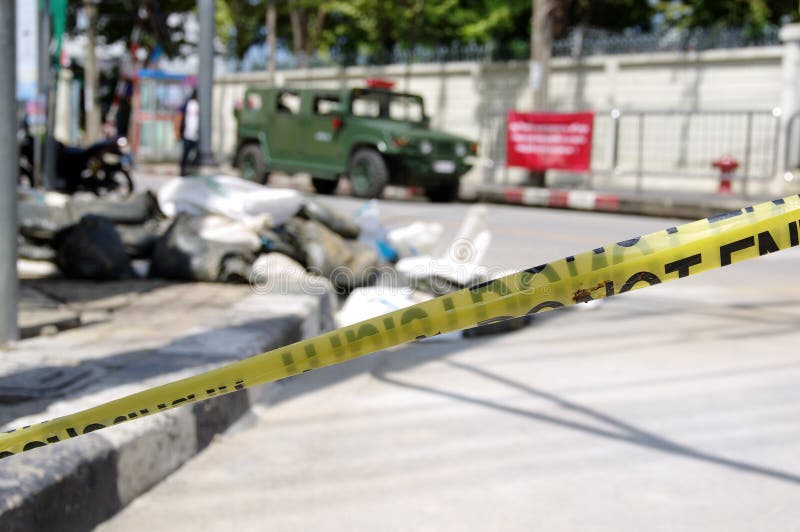 Police line stock photo. Image of boundary, black, perimeter - 21762388