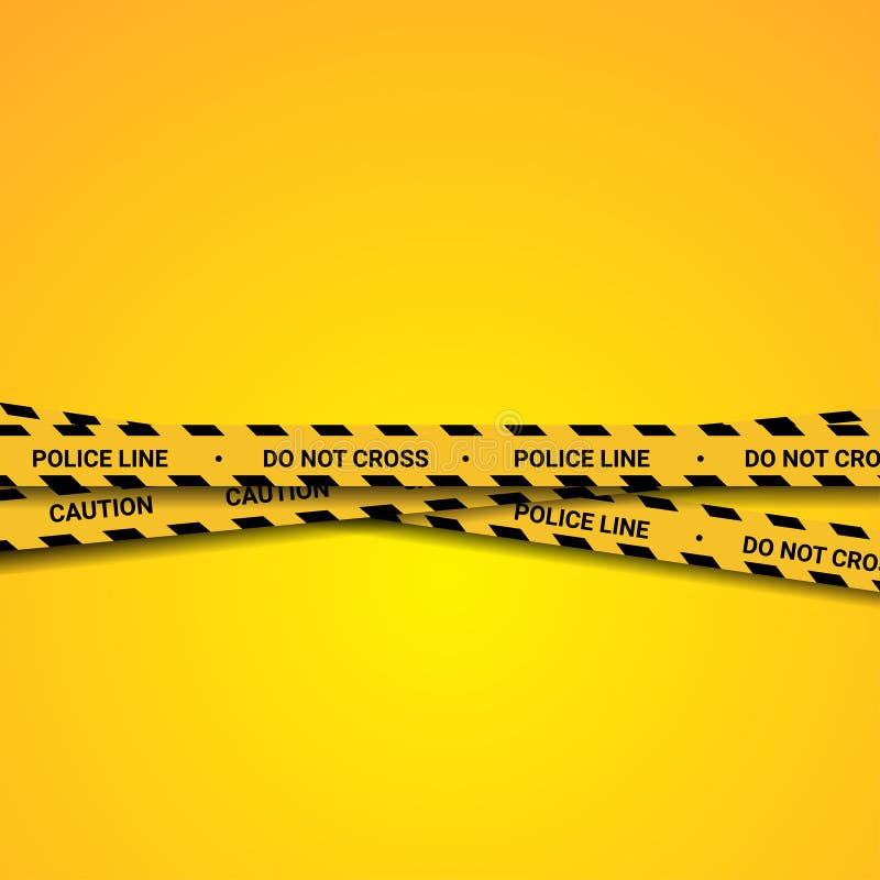 Police Line Vector Design for Banner Print and Greeting Background ...