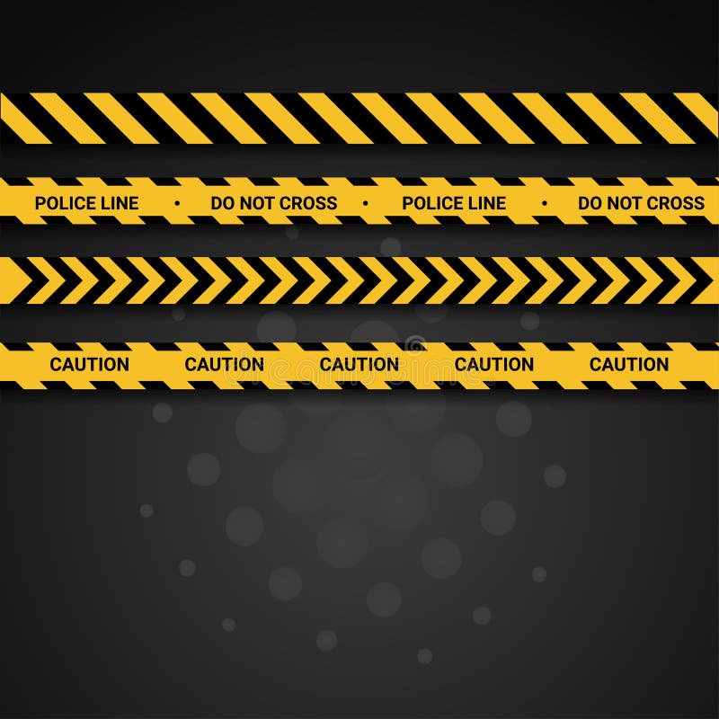 Police Line Vector Design for Banner Print and Greeting Background ...