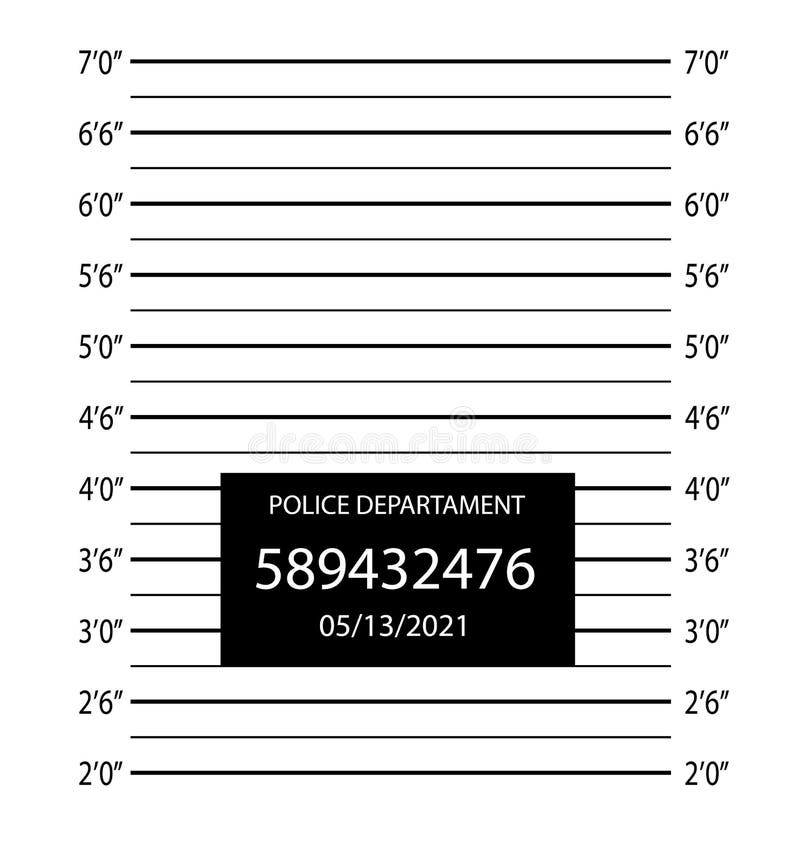 Police Lineup or Mugshot Background. Vector Stock Illustration ...