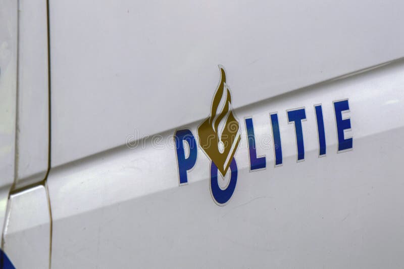 Police Logo on a Car at Amsterdam the Netherlands 2019 Editorial Photo ...