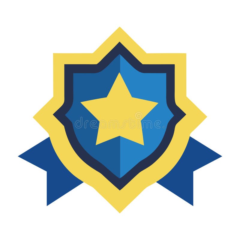 Police Logo Star Badge stock illustration. Illustration of enforcement ...