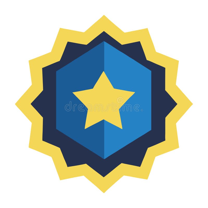 Police Logo Star Shield stock illustration. Illustration of isolated ...