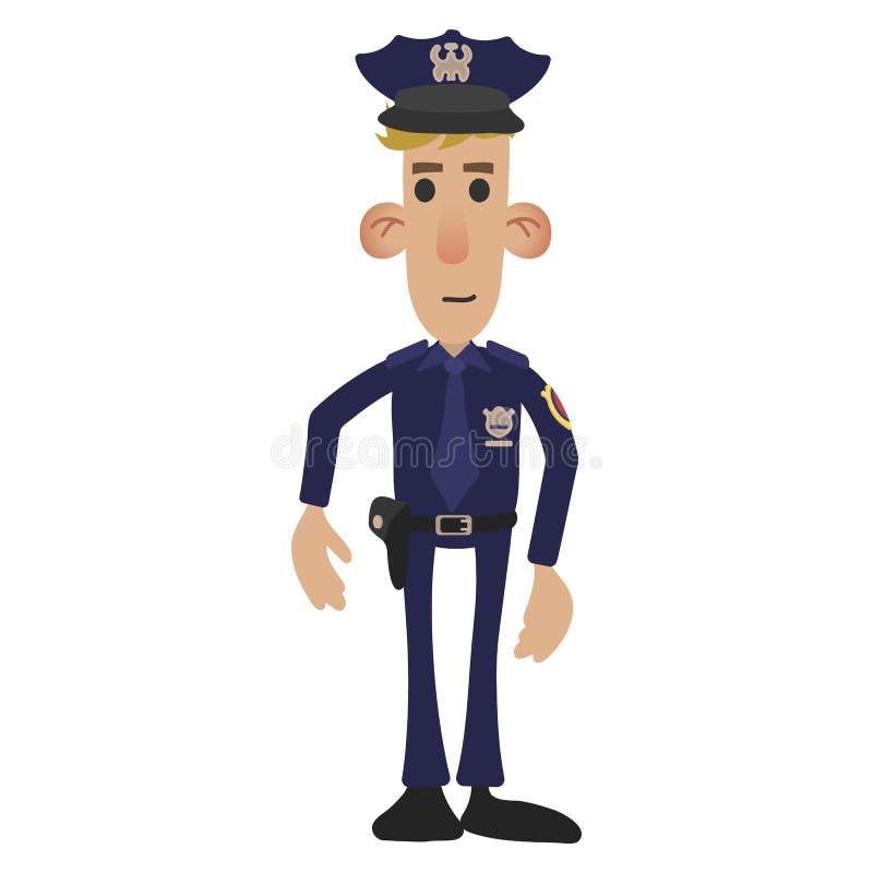 Police man cartoon stock vector. Illustration of icon - 63194833