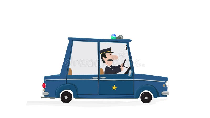 A Police Car Driving through a City on Fire Stock Video - Video of ...