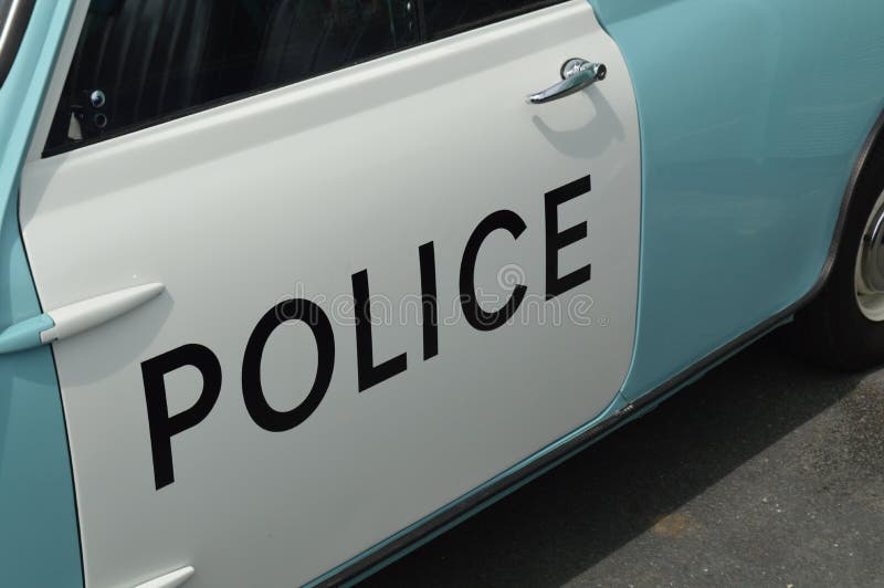 Police Marking on Car Door. Stock Photo - Image of sign, 1970: 72021340