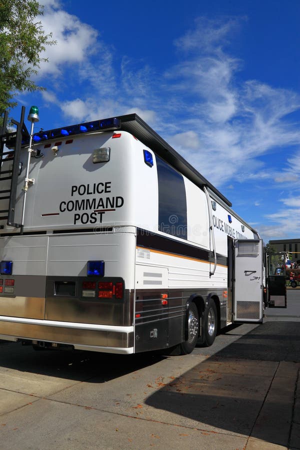 Police comm van 2 stock image. Image of mobile, comm, command - 565427