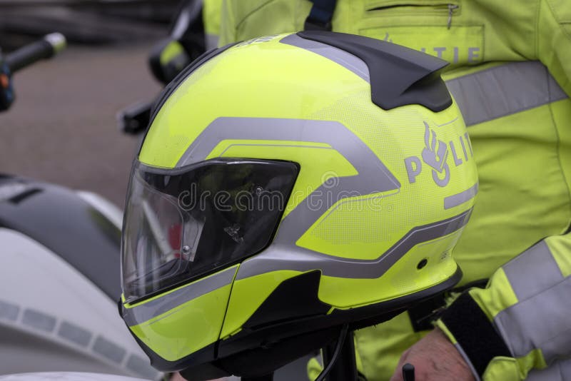 Police Motor Helmet at Amsterdam the Netherlands Editorial Image ...