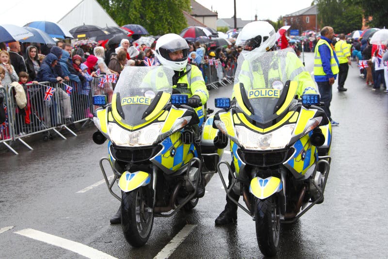 Police motorbikes editorial photography. Image of uniformed - 25533532