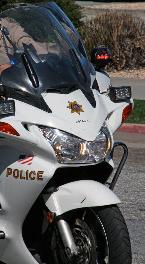 Motorcycle Cop editorial stock image. Image of prep, lights - 18743714