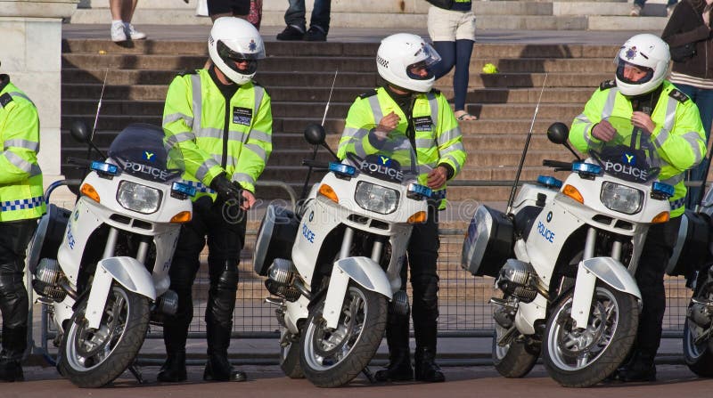 Police Motorcycle Outriders Editorial Stock Photo - Image of visibility ...